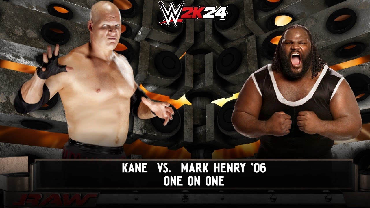 WWE 2K24 - Kane vs Mark Henry|Raw - YouTube