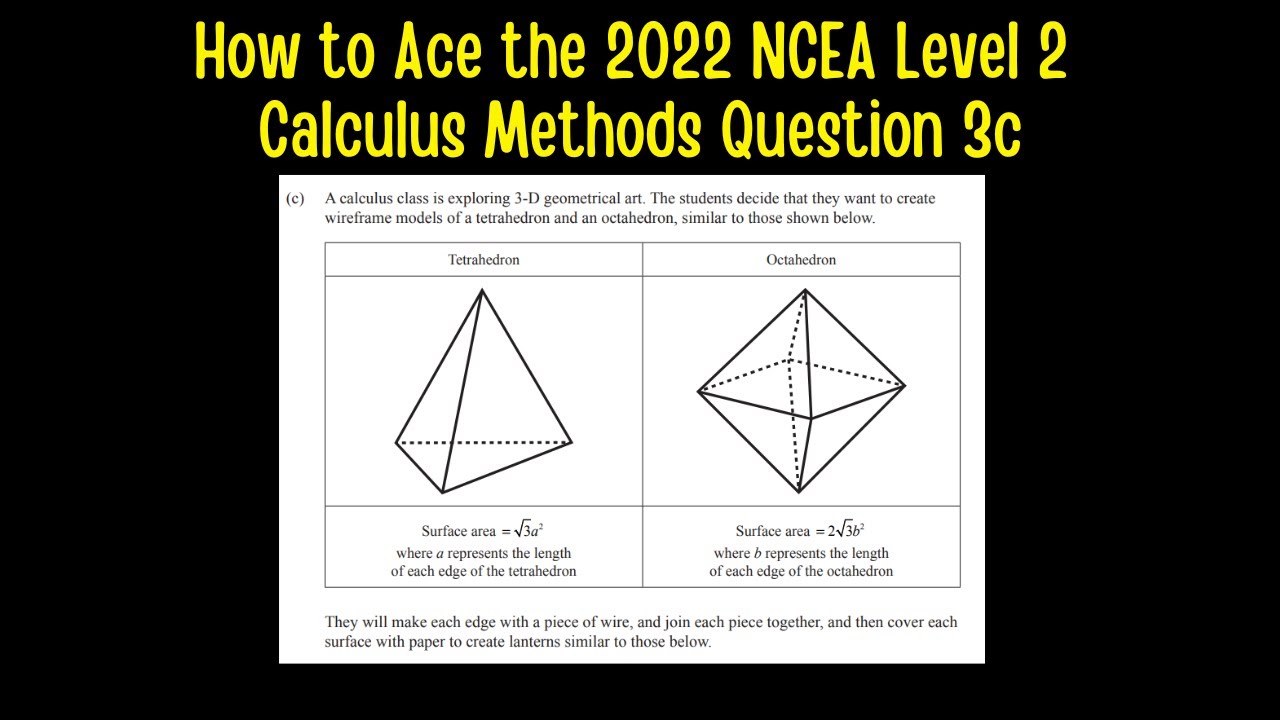 How to Ace the 2022 NCEA Level 2 Calculus Methods Question 3c - YouTube