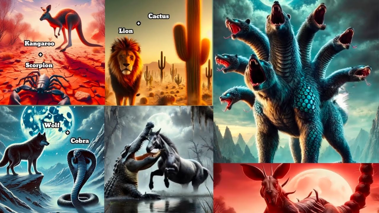 Amazing ANIMAL FUSION HYBRIDS 😱 BEST ANIMAL FUSION || COMBINATION AI ...