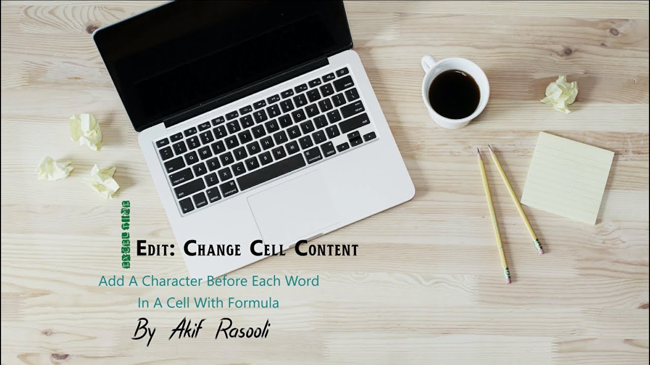 Add A Character Before Each Word In A Cell With Formula YouTube Add A Character Before Each Word In A Cell With Formula YouTube