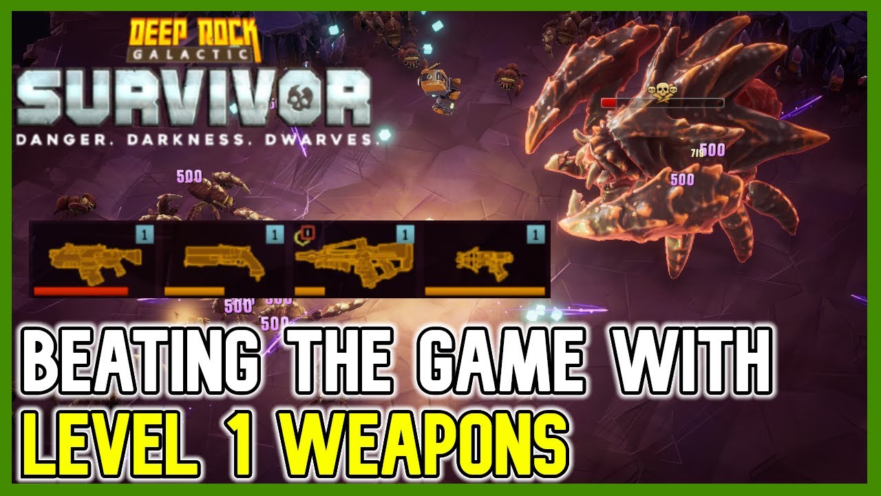 Destroying Hazard 3 with Level 1 Weapons | Deep Rock Galactic: Survivor ...