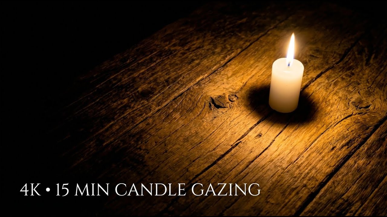 Candle Gazing Meditation 🕯️ Cozy Fire Flame for Relaxation & Mental ...