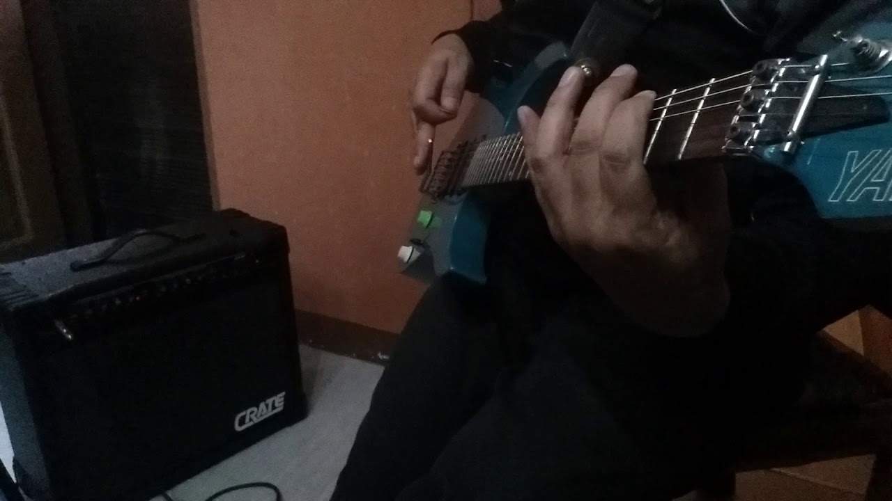 Demo of YAMAHA RGX421D direct into CRATE GX80 solid state Amp. - YouTube