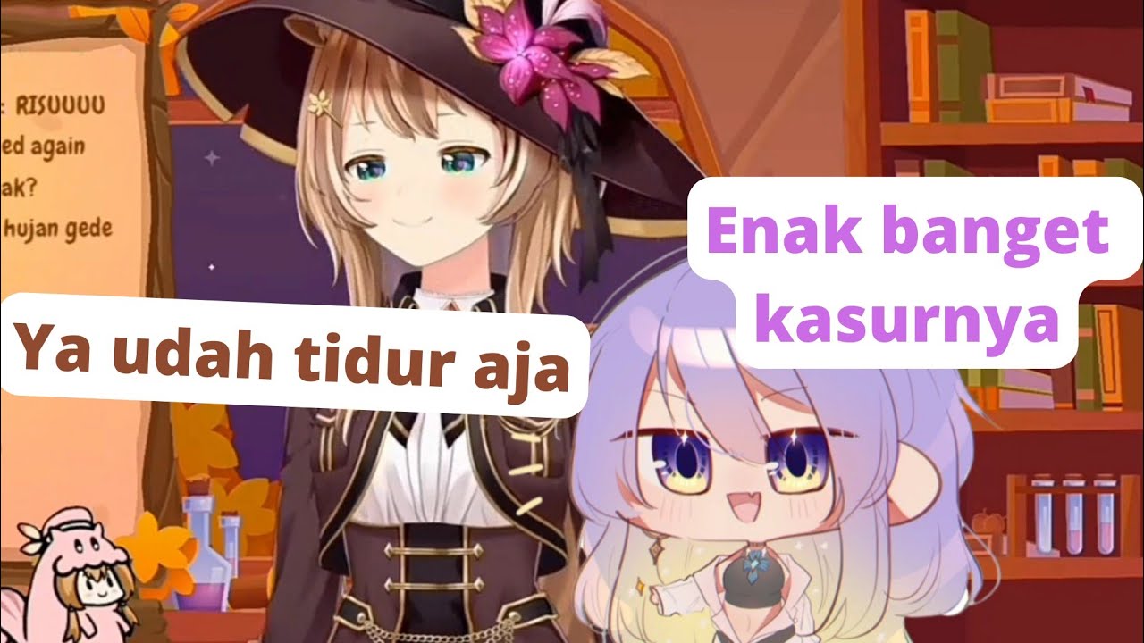 Moona Masuk ke Kamar Risu Mau Numpang Ngadem | Ayunda Risu & Moona Hoshinova Hololive ID - YouTube