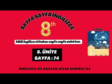 8. Sınıf İngilizce 5. Ünite (Sayfa 74)