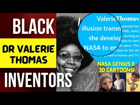 BLACK INVENTORS | DR VALERIE THOMAS | INVENTOR OF 3D CARTOONS AND MORE!