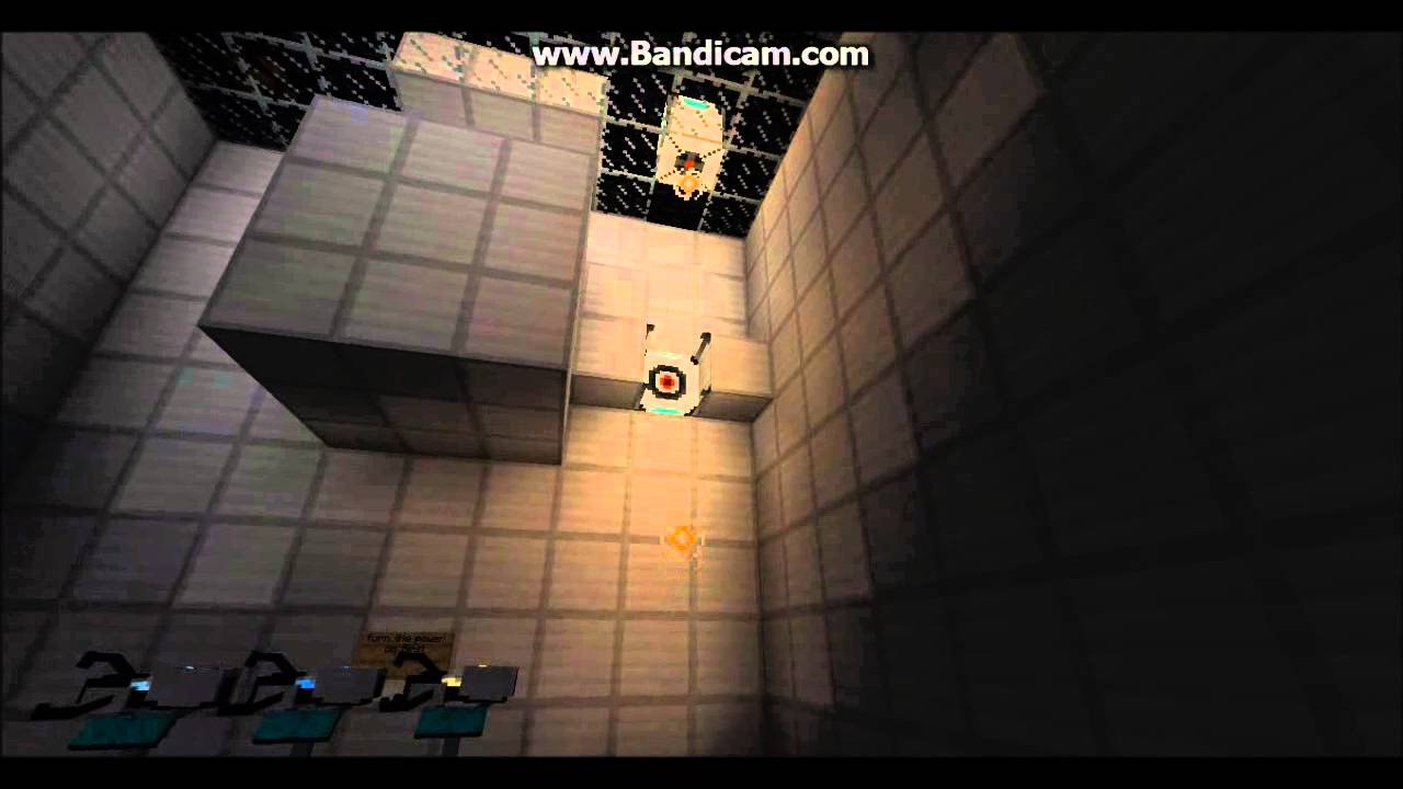 minecraft portal gun mod map - YouTube