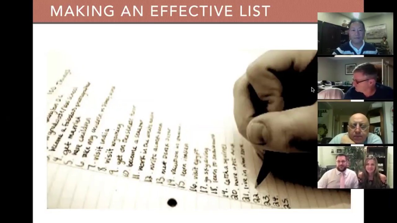 Building an effective list. - YouTube