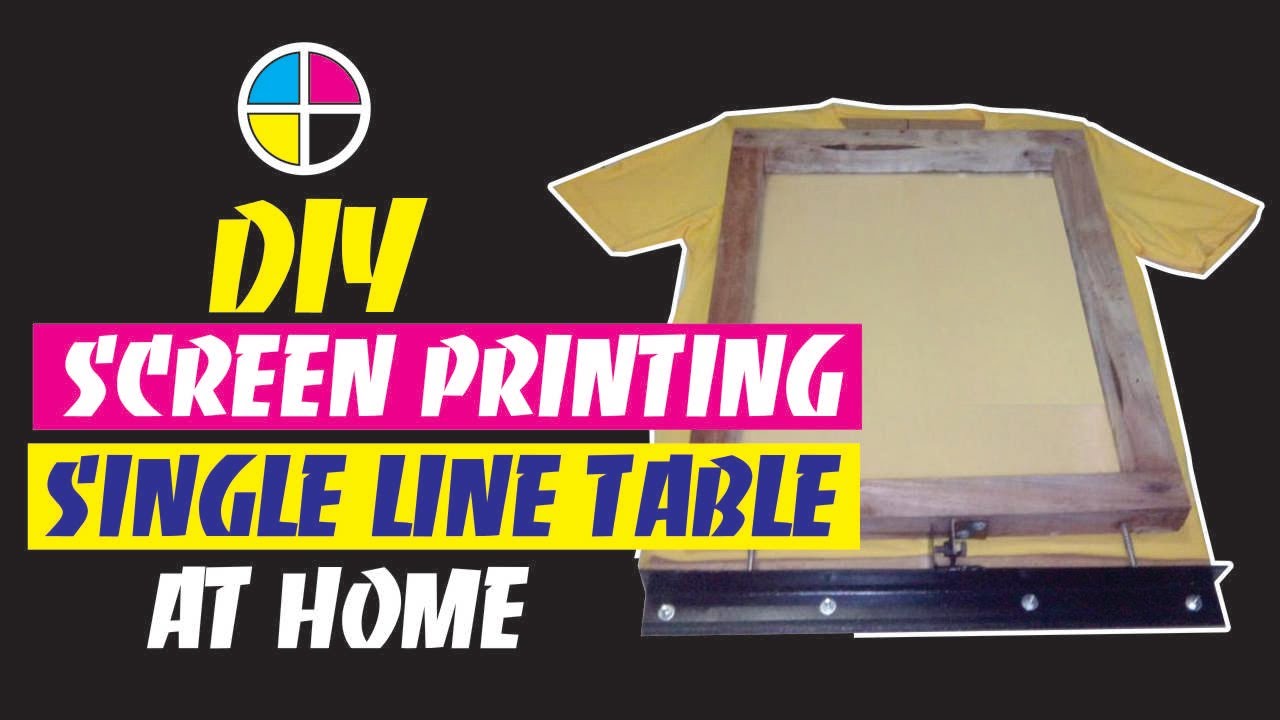 DIY Making a Screen Printing single line Table - YouTube