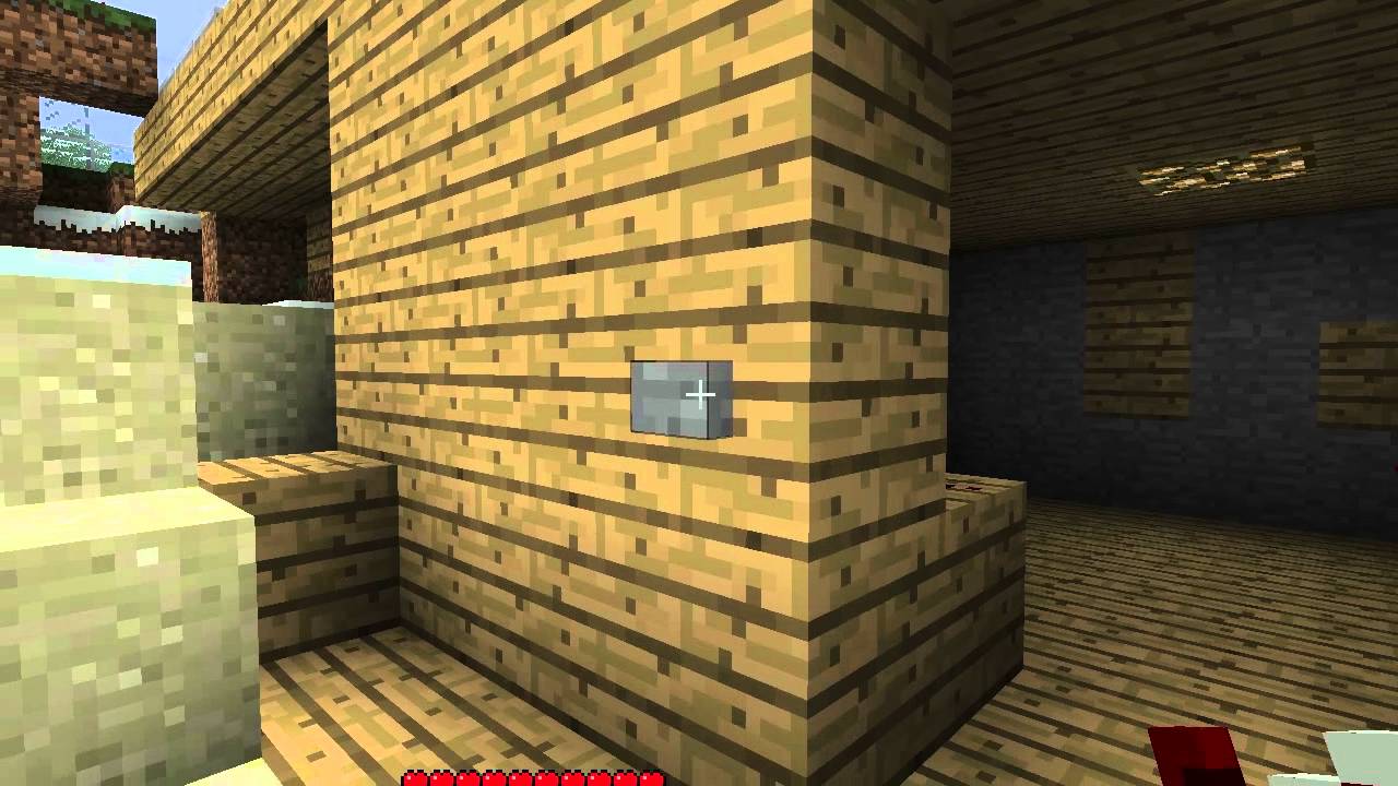 Minecraft - piston light switch - YouTube