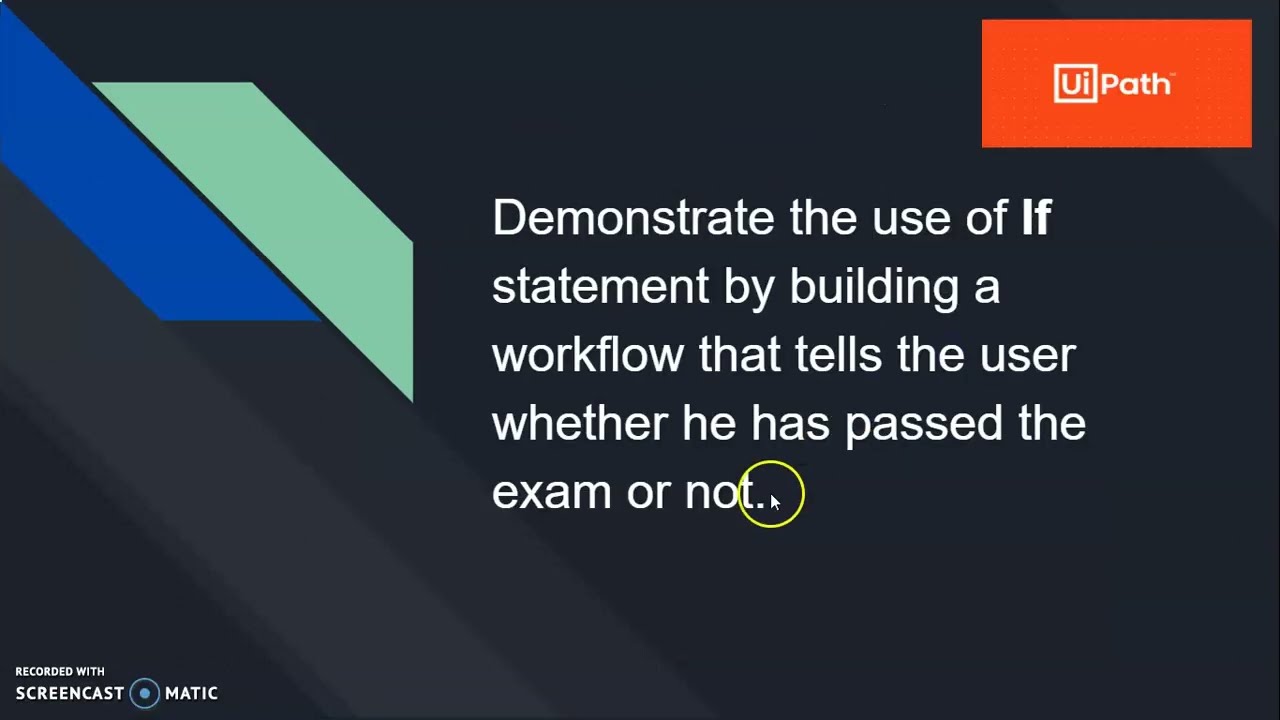 Tutorial on RPA Using UiPath | If Activity - YouTube