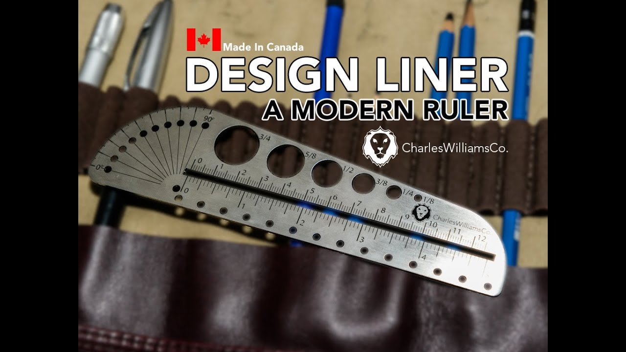 DesignLiner a Modern Multi-Tool Stainless Steel Ruler - YouTube