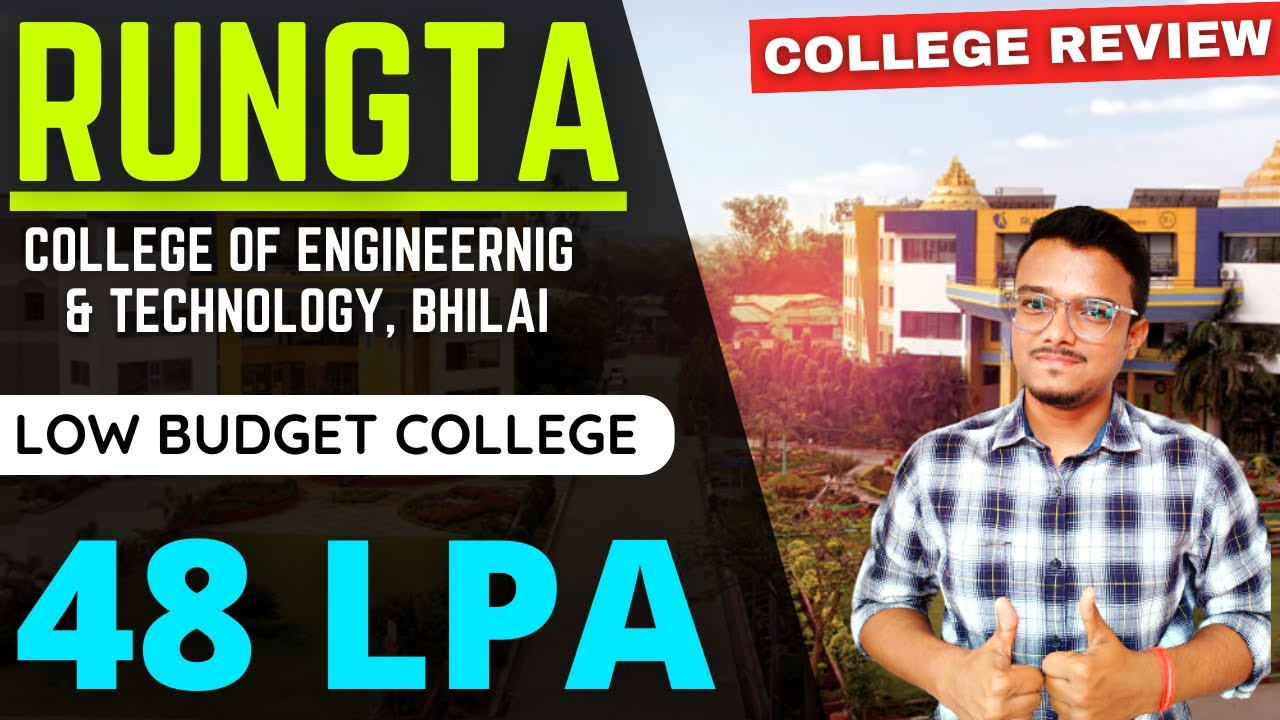 RUNGTA College Review | 48 LPA 🔥| Low Budget Engineering College - YouTube