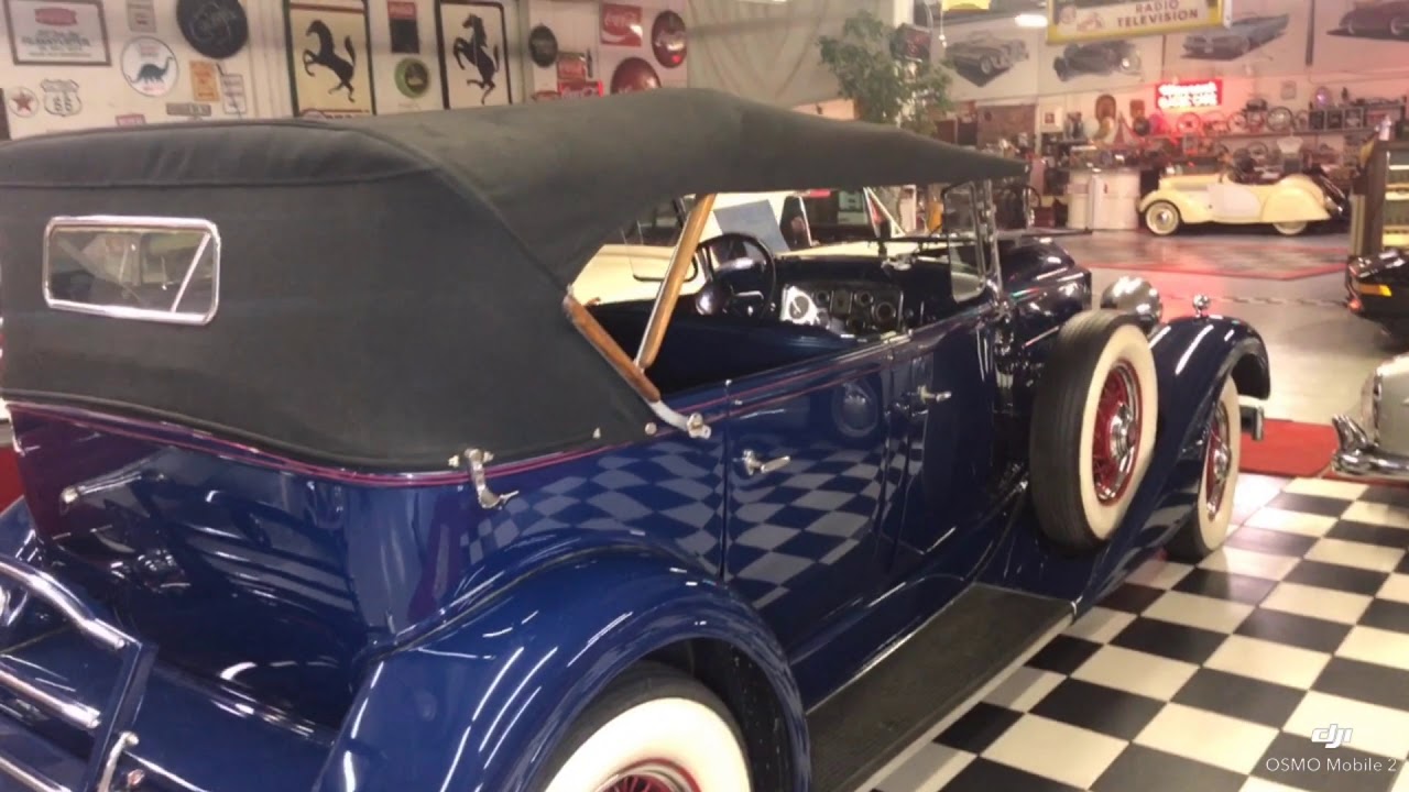 1934 Royal Blue Packard Phaeton Convertible Berliner Classic Motorcars ...