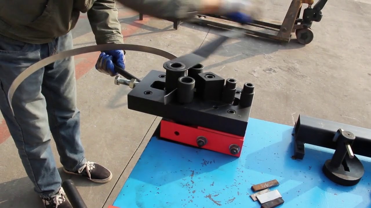 DH-SW13 Manual Wrought Iron Tool Flat Steel Bending Tool - YouTube