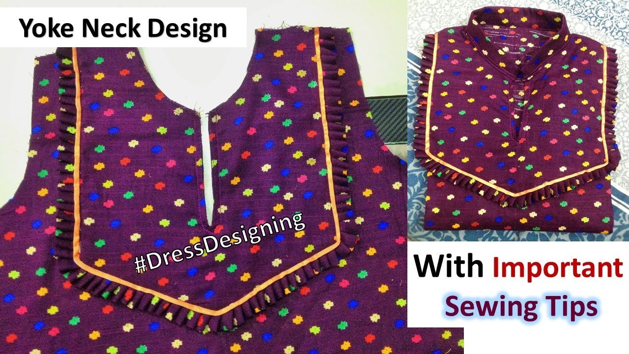 LATEST YOKE NECK DESIGN||cutting and stitching - YouTube