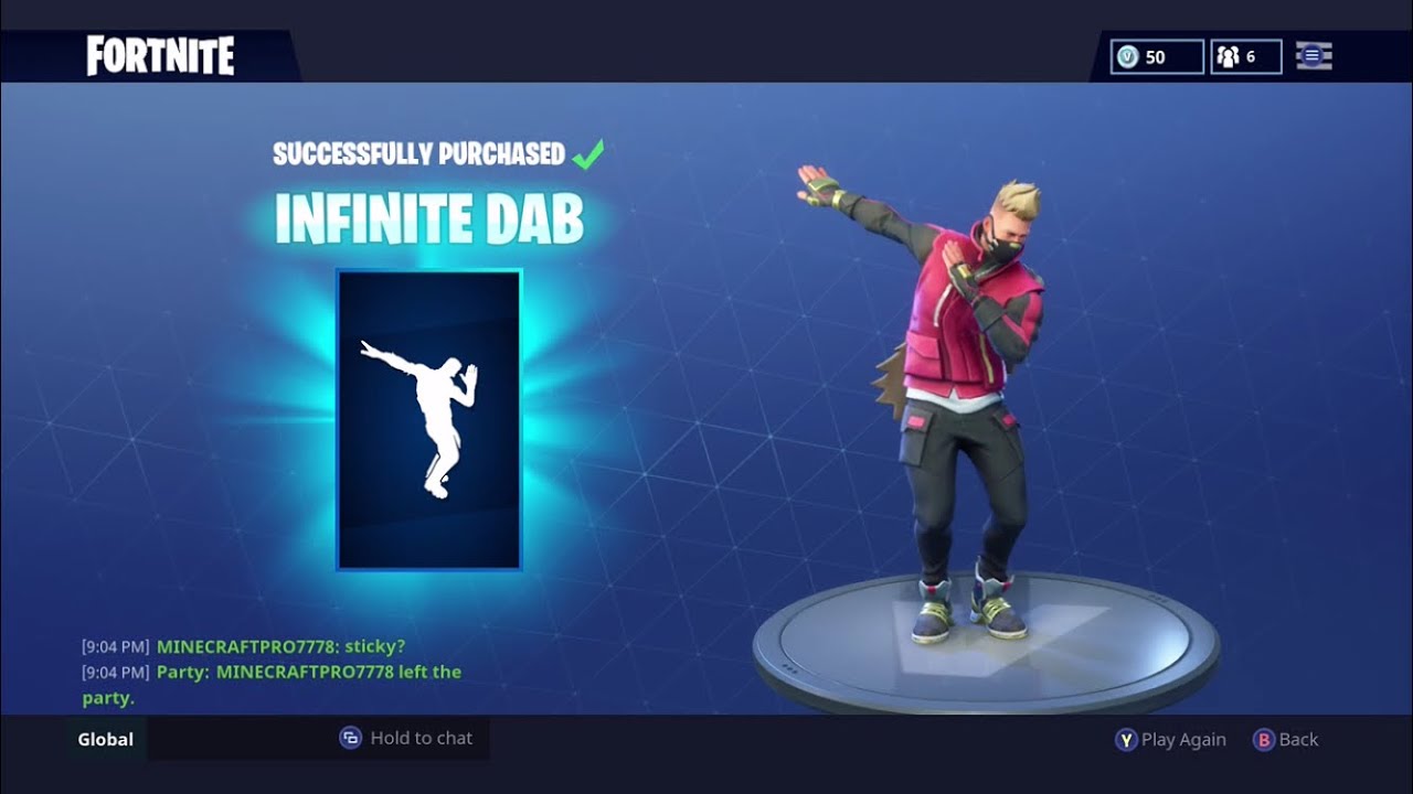 BUYING THE INFINITE DAB EMOTE!! - YouTube