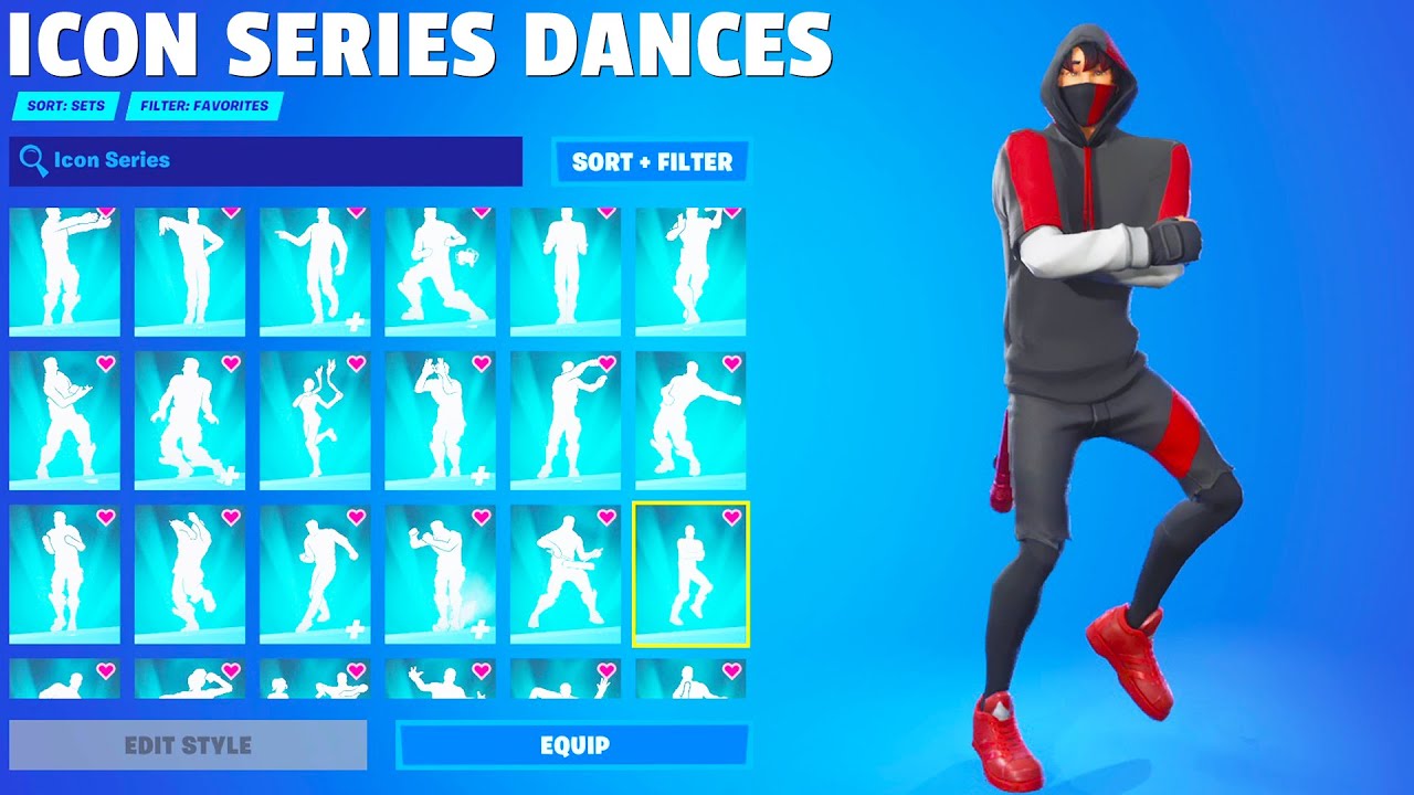 Legendary Icon Series Dances & Emotes in Fortnite! (iKONIK - Starlit ...