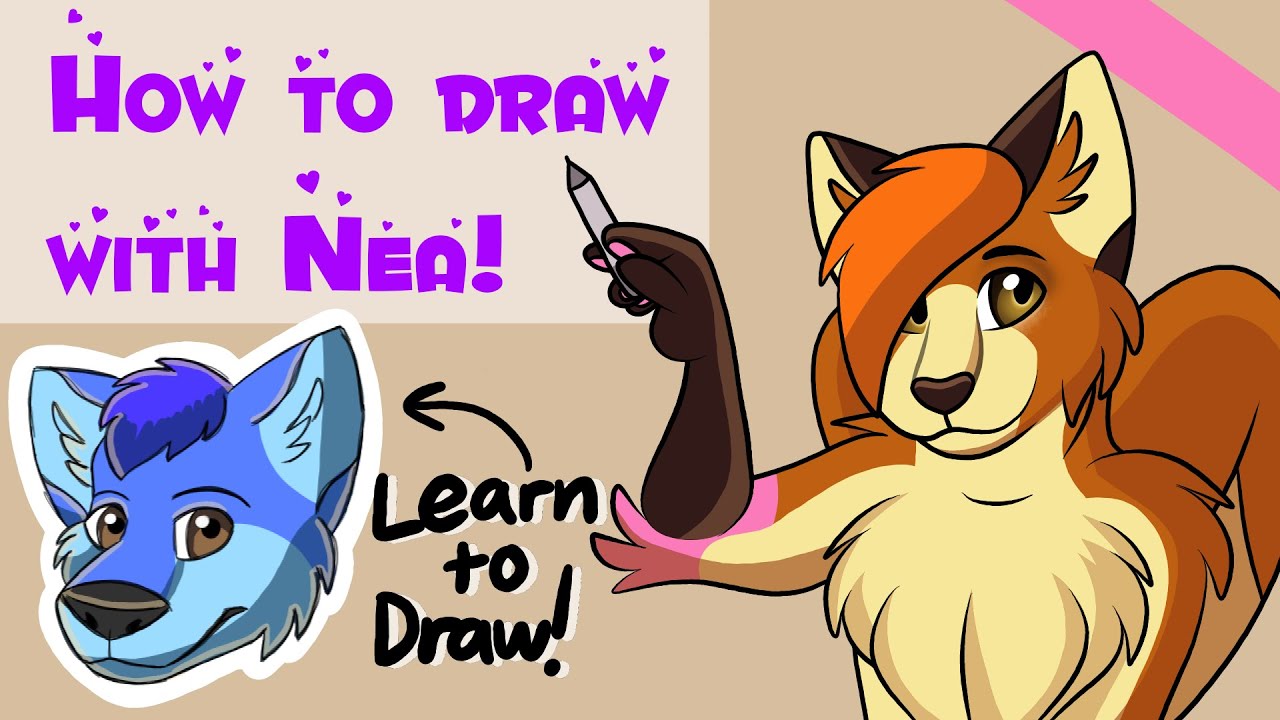 How to Draw With Nea - Furry Art Tutorial Part 3 - YouTube