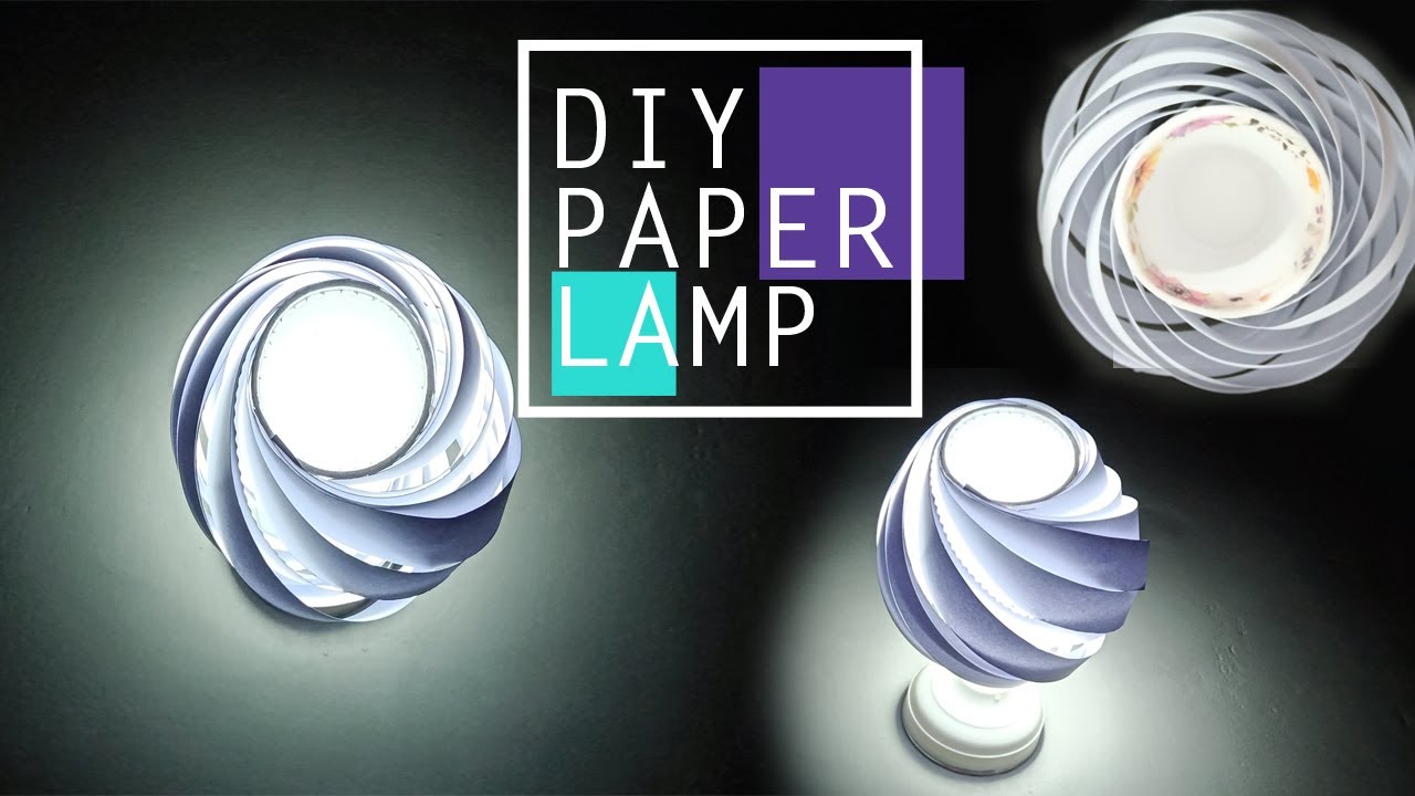 DIY Paper Lamp / Make a Paper Lamp at Home\ 紙燈籠 - YouTube