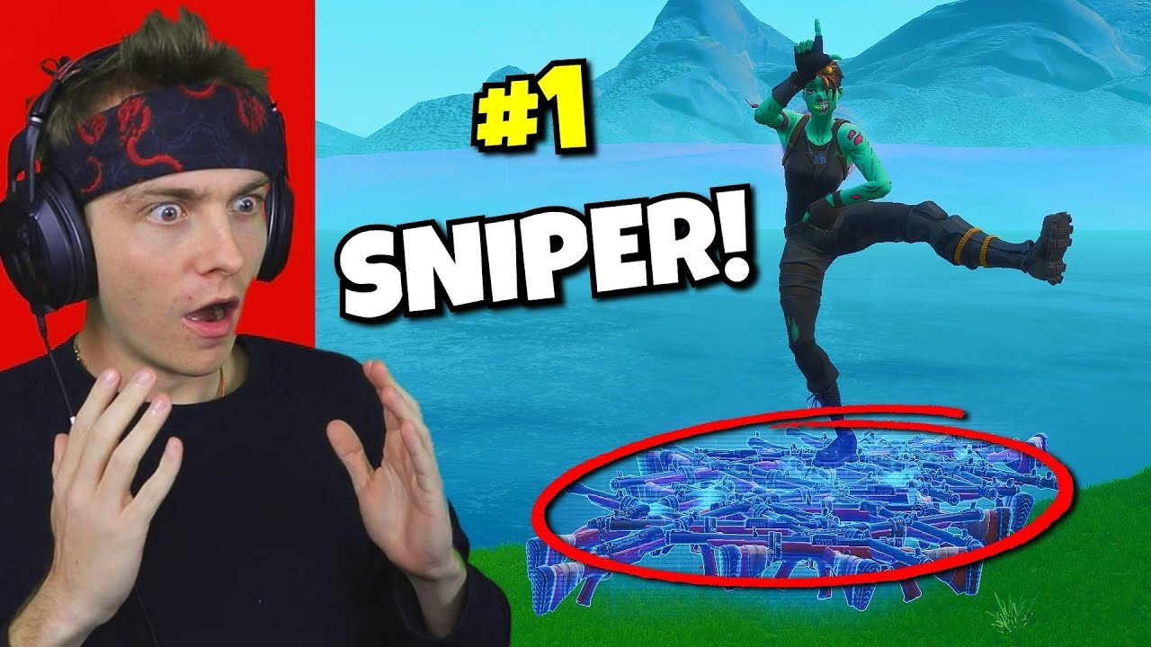 i used only vaulted snipers to win in fortnite... (real aimbot?) - YouTube