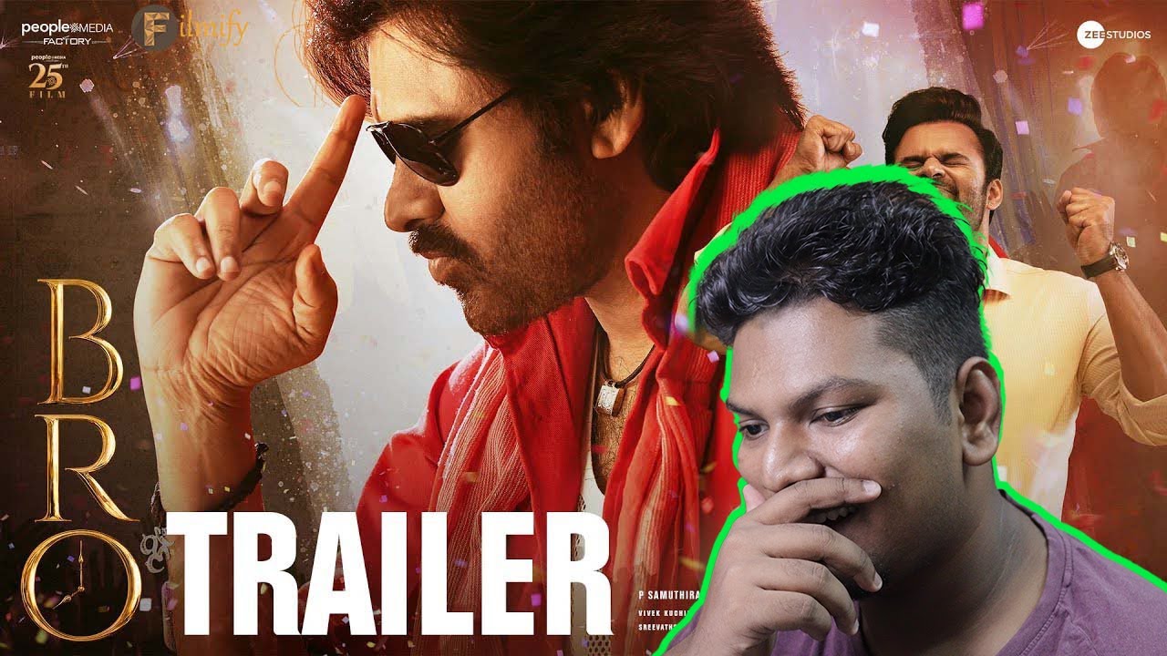 BRO Trailer REACTION !!! | Pawan Kalyan | Sai Tej | Trivikram ...