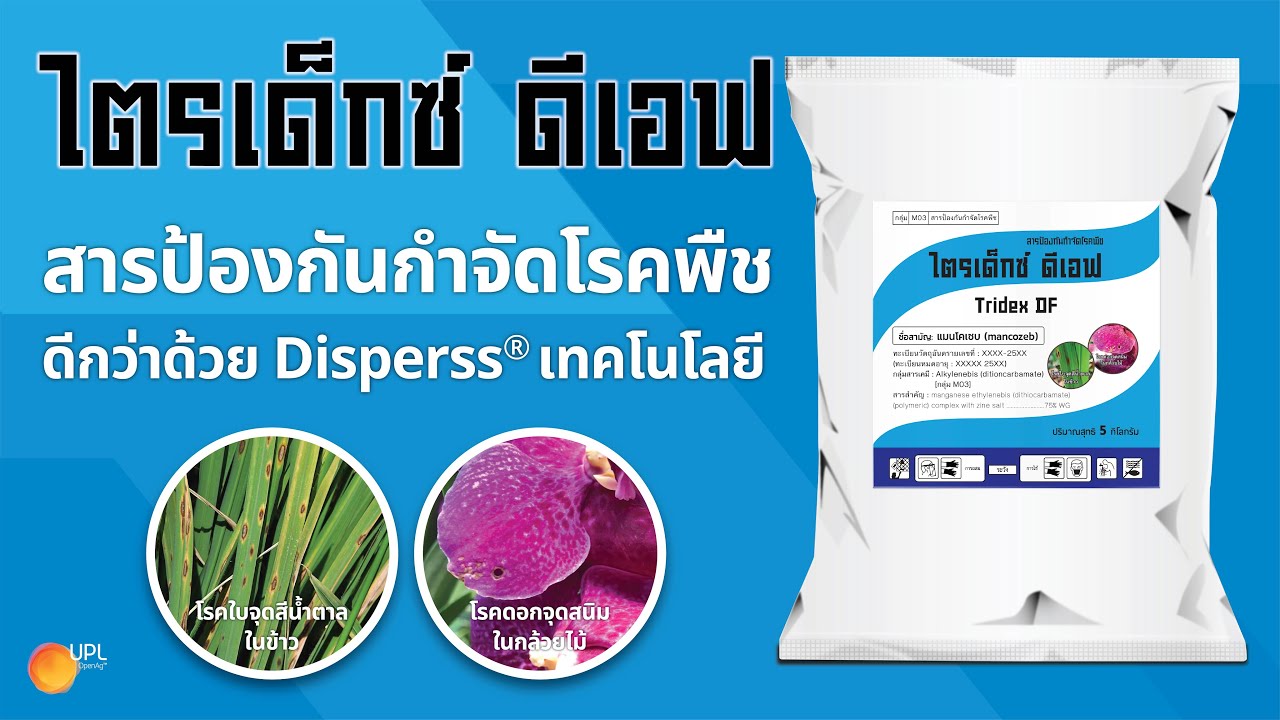 ไตรเด็กซ์ ดีเอฟ ดีกว่าแมนโคเซบทั่วไป ด้วย Disperss เทคโนโลยี - YouTube
