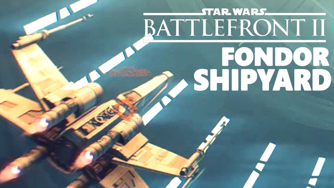 STAR WARS BATTLEFRONT 2 Fondor Shipyard Battle beta (No Commentary ...