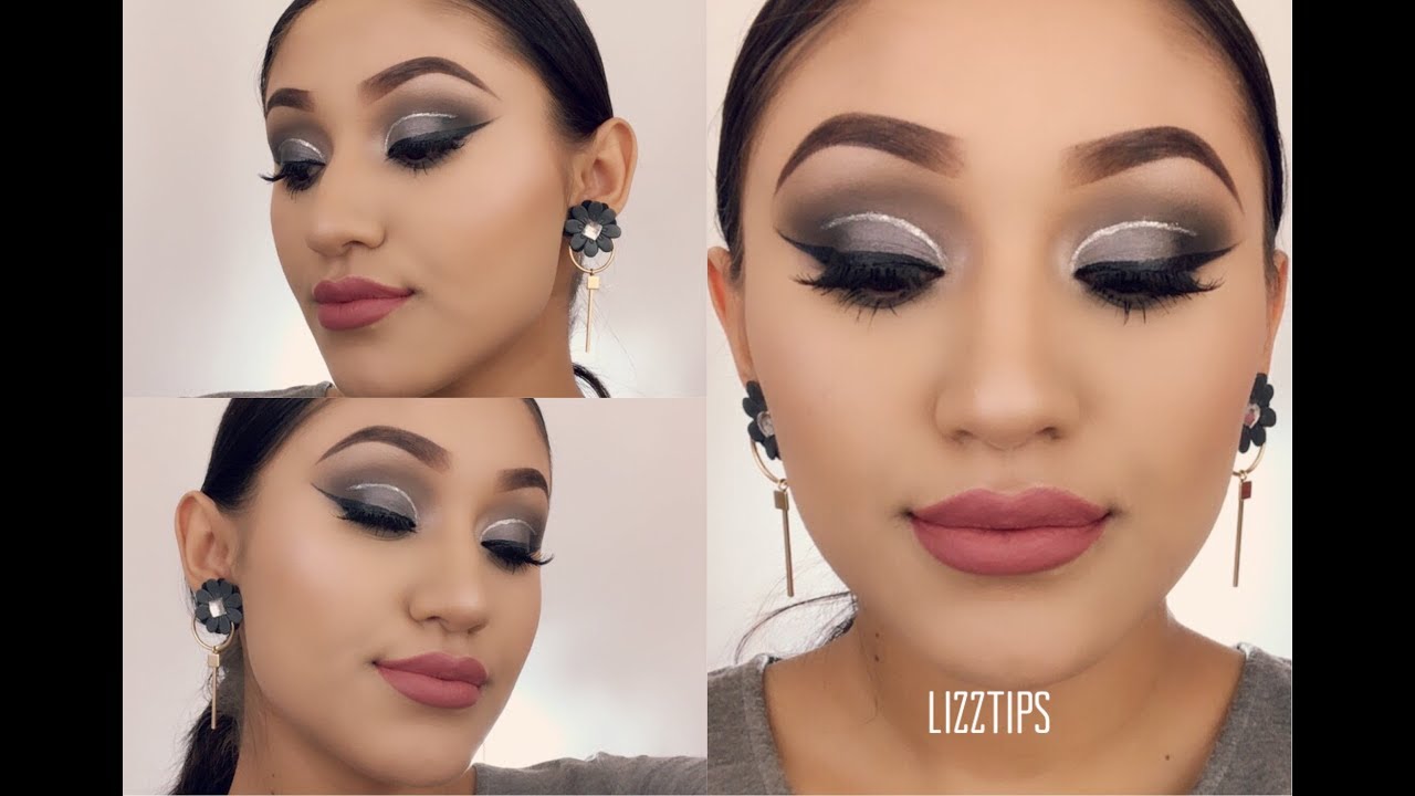 🐘SOMBRA DE OJOS GRIS / MAQUILLAJE ELEGANTE 🐘 - YouTube