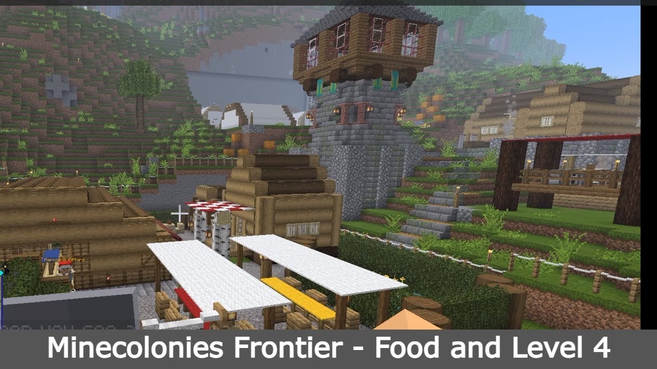Minecraft MineColonies Frontier - Food and Level 4 - YouTube