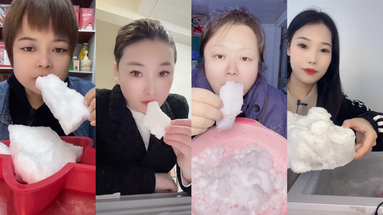 [ASMR]Freezer Frost|Shaved Ice|Ice Eating|Compilation|#Freezerfrost ...