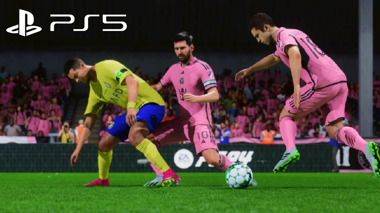 Facing Messi and Ronaldo in FC24 | PS5) Realistic ULTRA Graphics ...