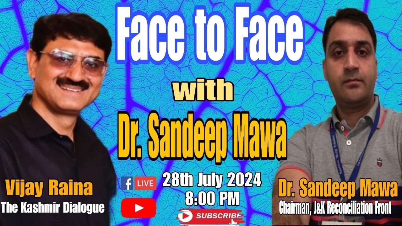 Face to Face with Social Activist Dr. Sandeep Mawa #Reconciliation # ...