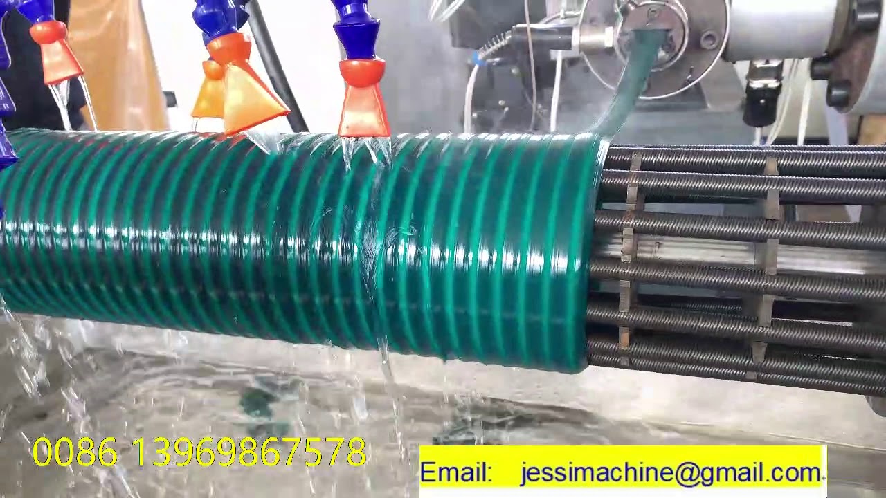 PVC spiral hose machine - YouTube