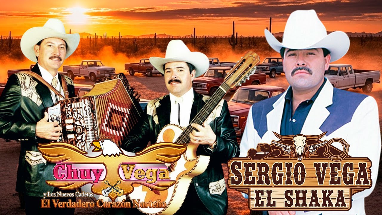 Lo Mejor de Chuy Vega & Sergio vega El Shaka 💥 Corridos Norteños Pa ...