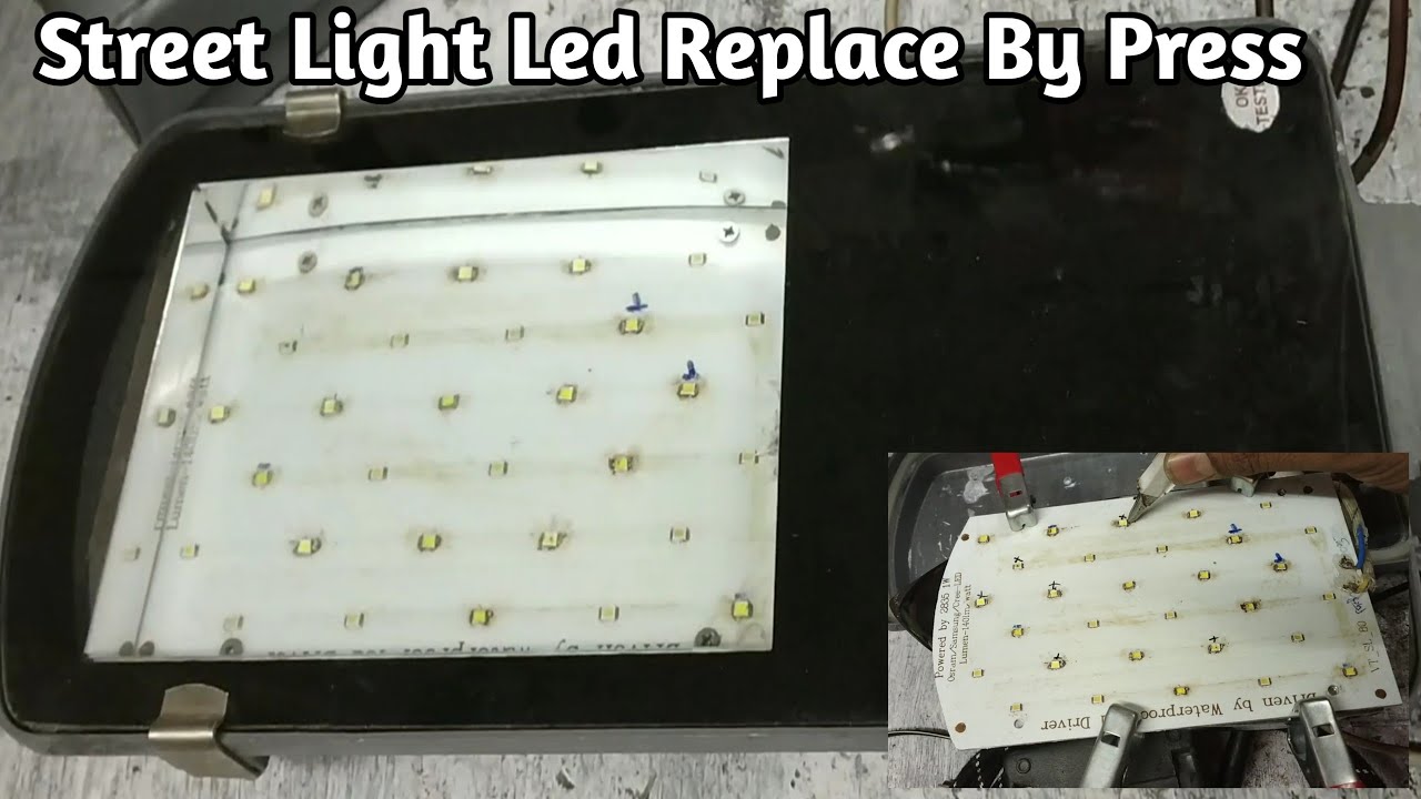 Street Light Led Replace | Street Light Divert Replace | - YouTube