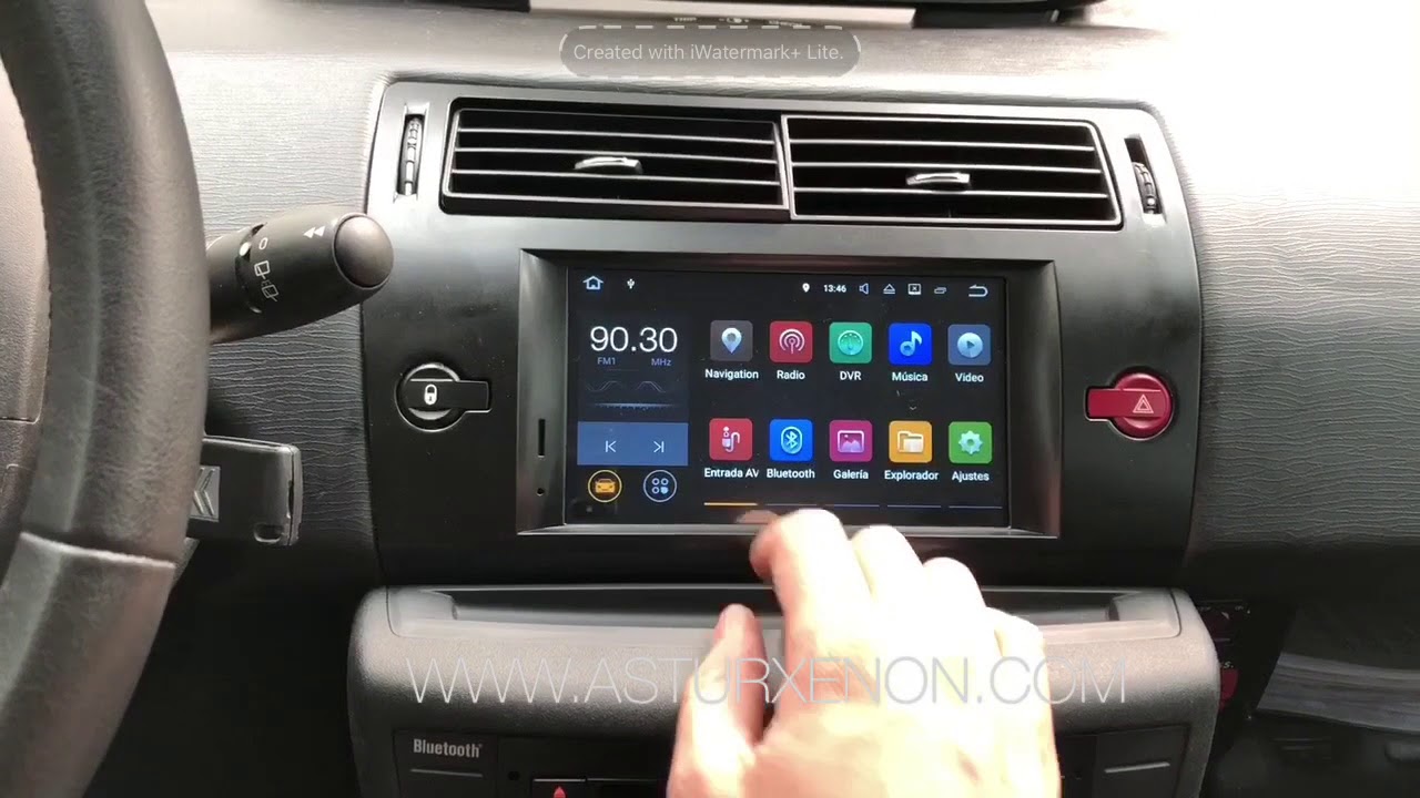 AX-V5691 Equipo multimedia ANDROID 8.0 para Citroën C4 - YouTube