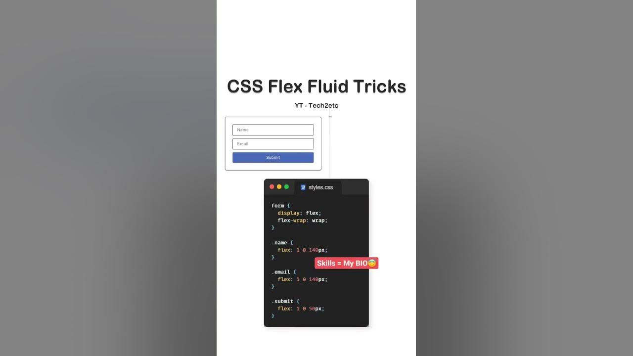 CSS Flex Fluid Tricks . #coding #cssselectors #cssacademy #codersMind # ...