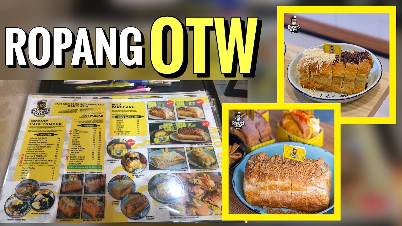 ROPANG OTW | ROTI PANGGANG KULINER BARU MADIUN - YouTube