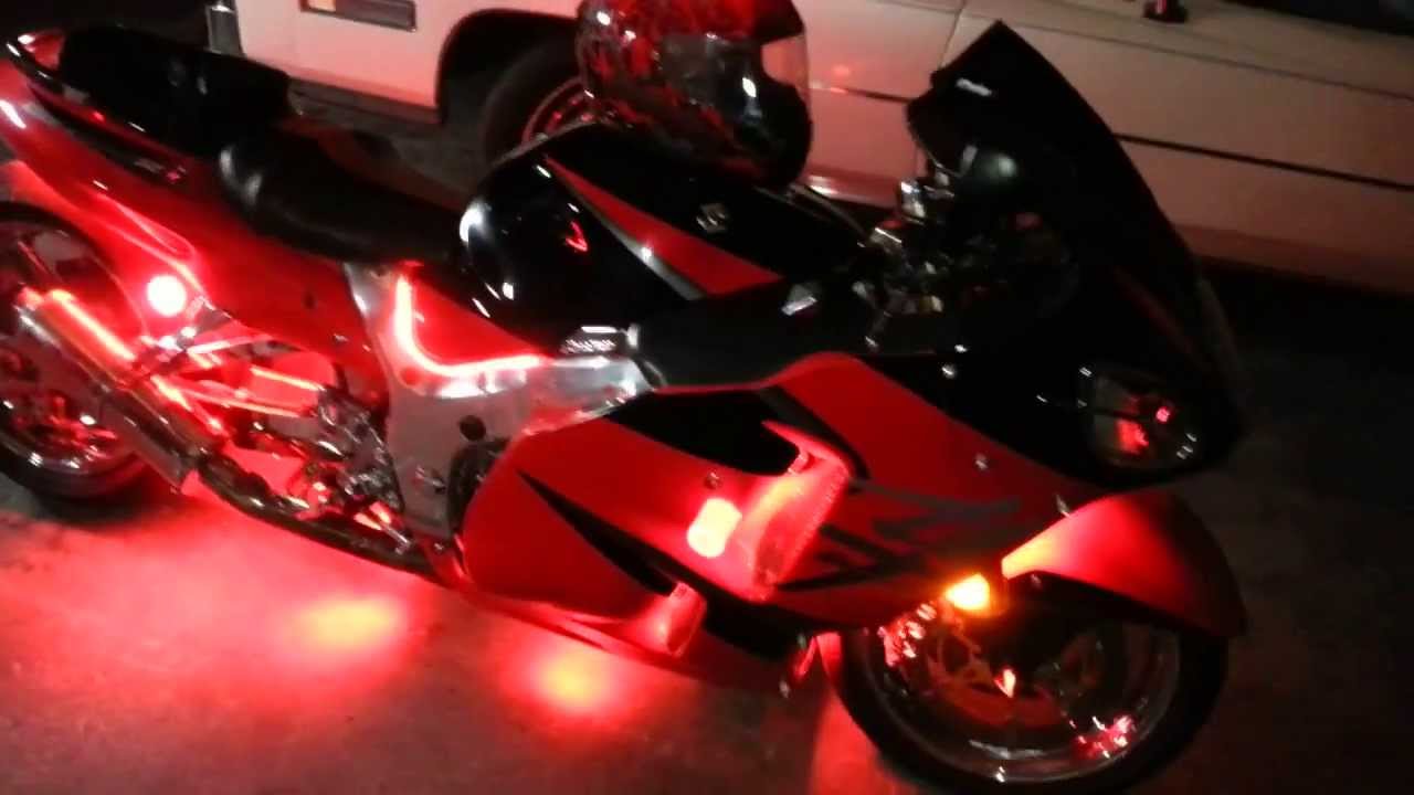 Oracle Lighting Suzuki Hayabusa Customized by B.G.N. Customs - YouTube