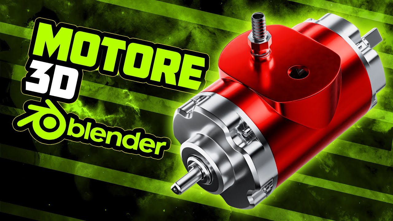 MOTORE 3D con BLENDER (Guida completa sulla TOPOLOGIA) - YouTube