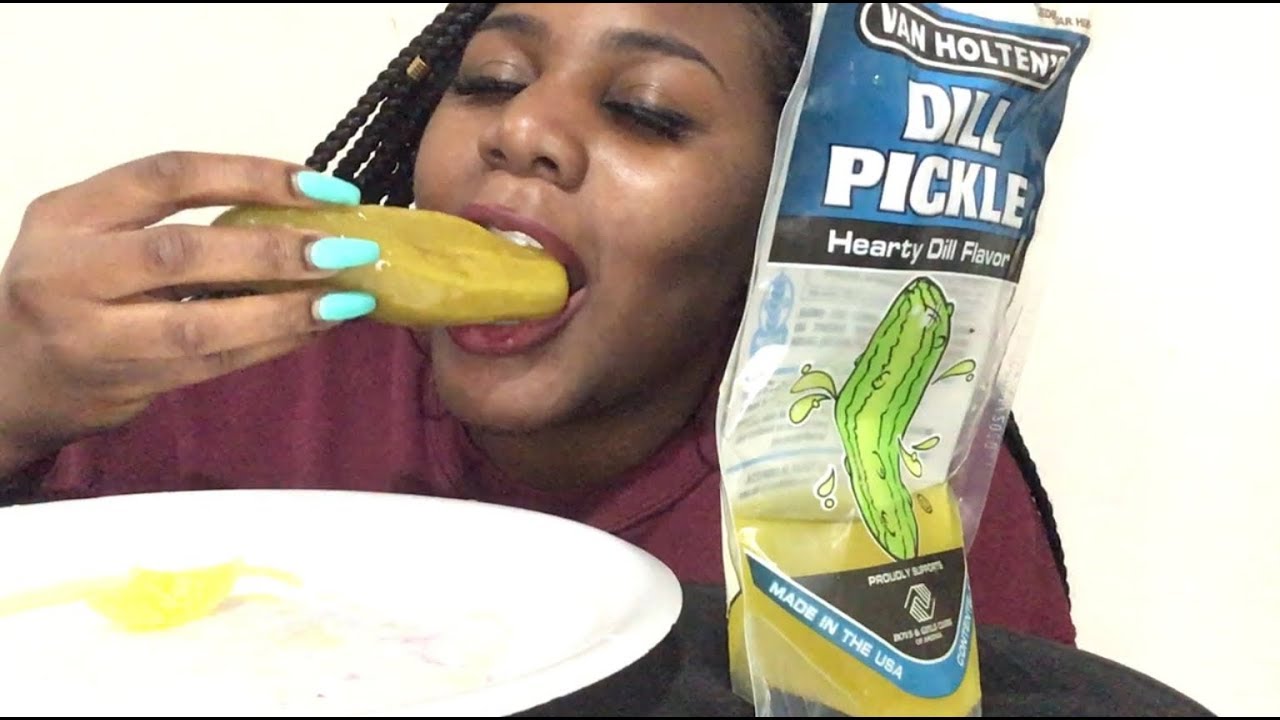 BIG CRUNCHY PICKLE MUKBANG ASMR BIG CRUNCH + EXTREME SMACKING CHEWING ...
