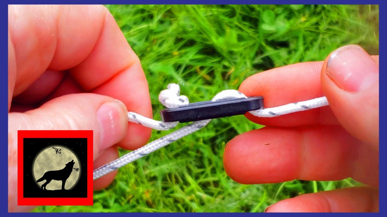 How to use a Tent Guy Line Tensioner - YouTube