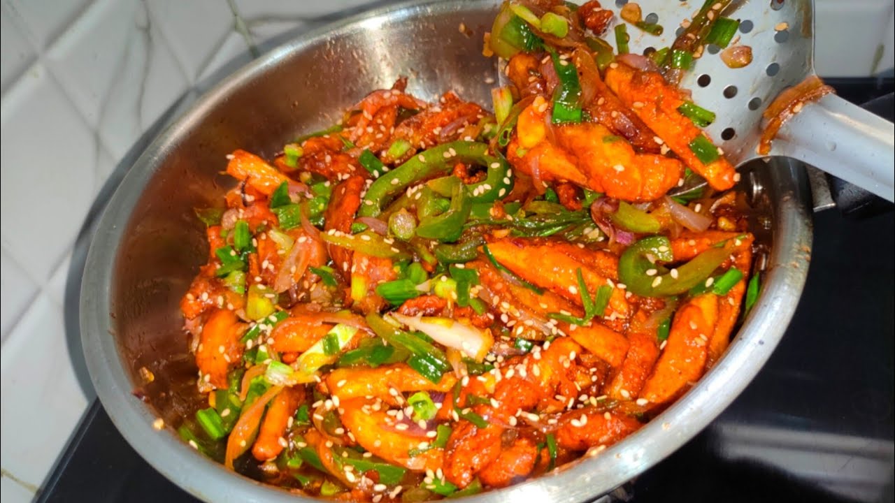 Chilli Potato ।Chilli Patoto Recipe -How to make crispy chilli potato ...