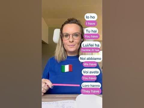 🇮🇹Verbo AVERE. Conjugation of verb TO HAVE in #italian #italiano # ...
