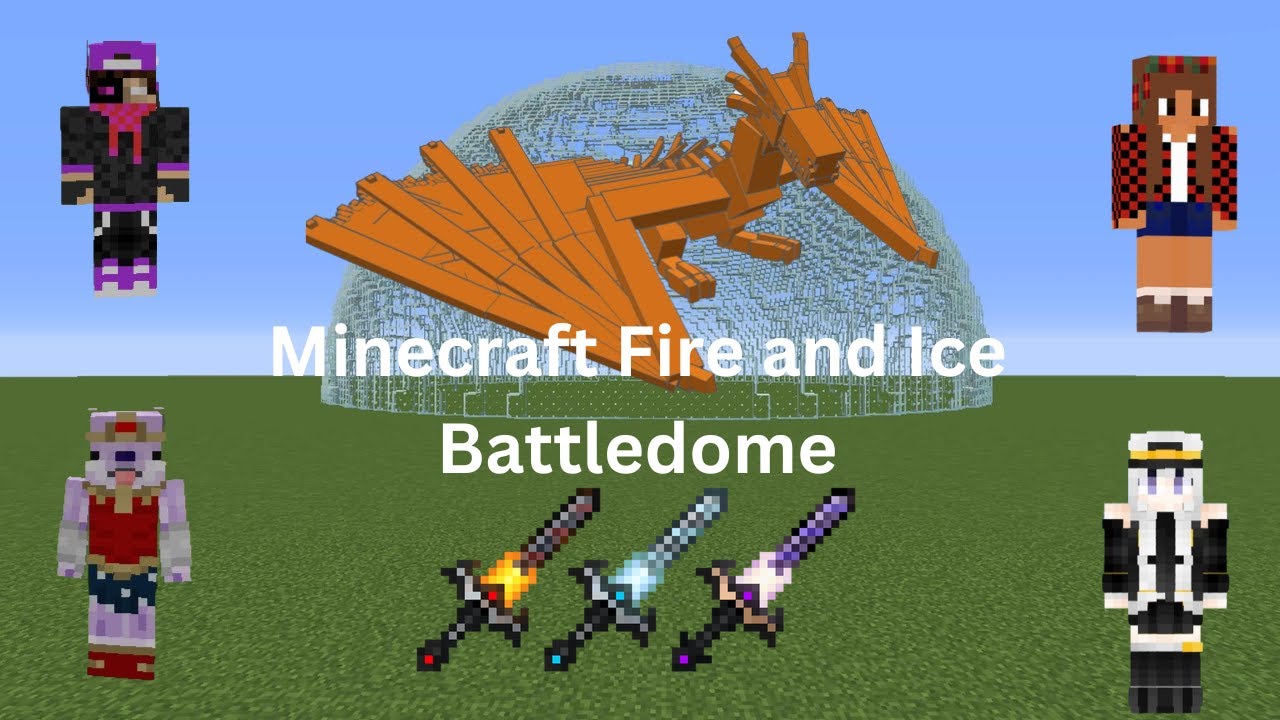Fire and Ice Battledome In Minecraft - YouTube