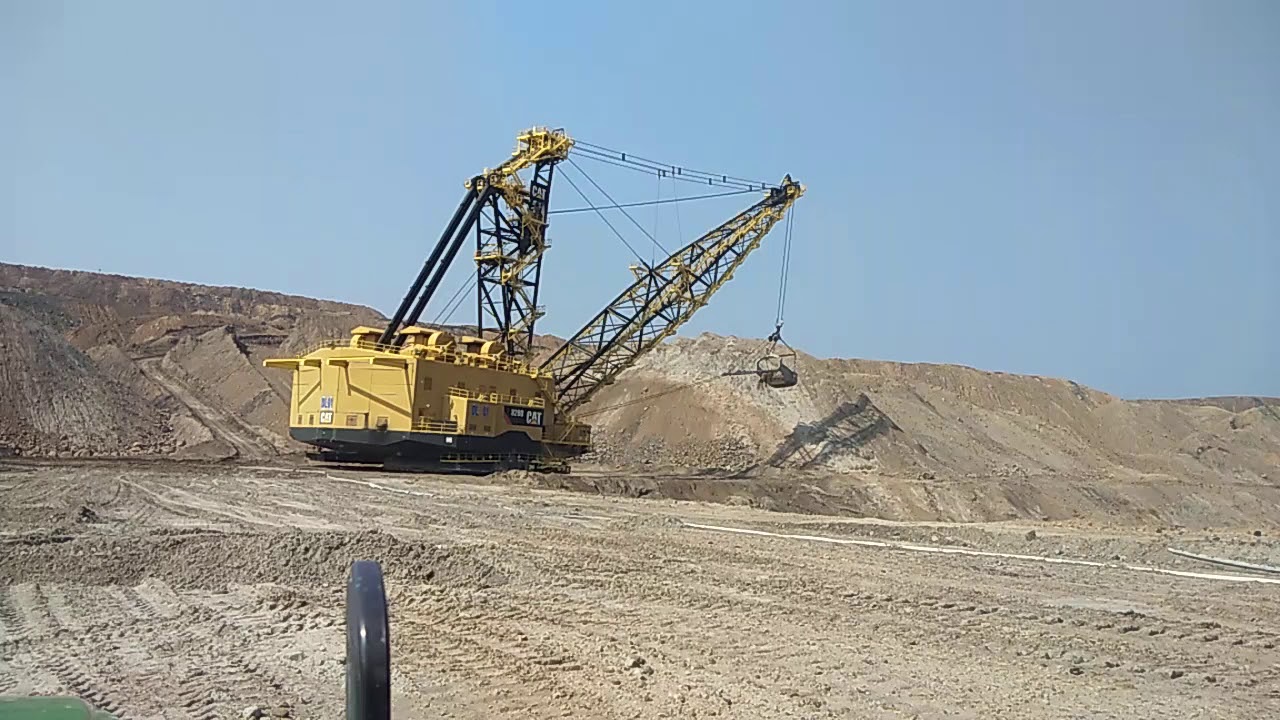 Indian biggest Dragline cat 8200 - YouTube