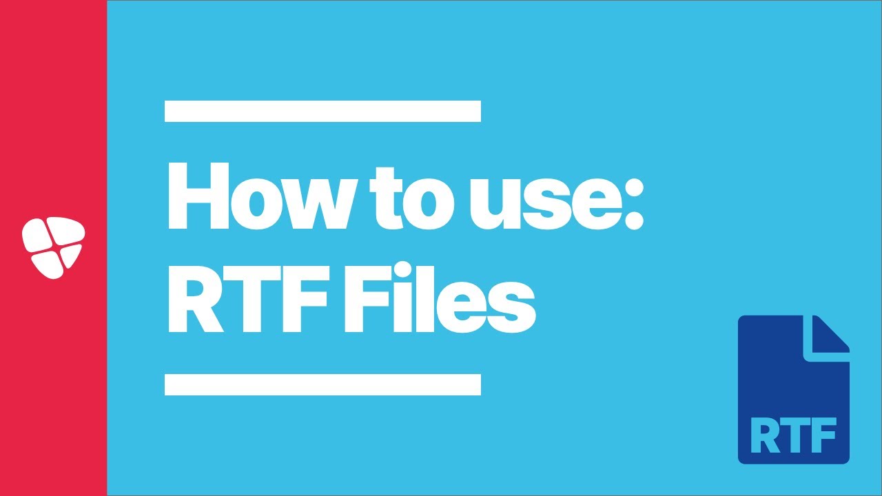 Downloading and Working with RTF Files - YouTube