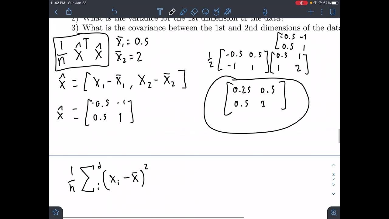 PCA covariance matrix - YouTube