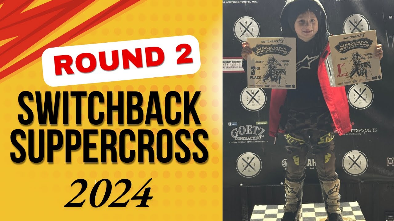 Switchback MX round 2 supercross 2024 - 50cc 7-8 and Stacyc 5-7 - YouTube